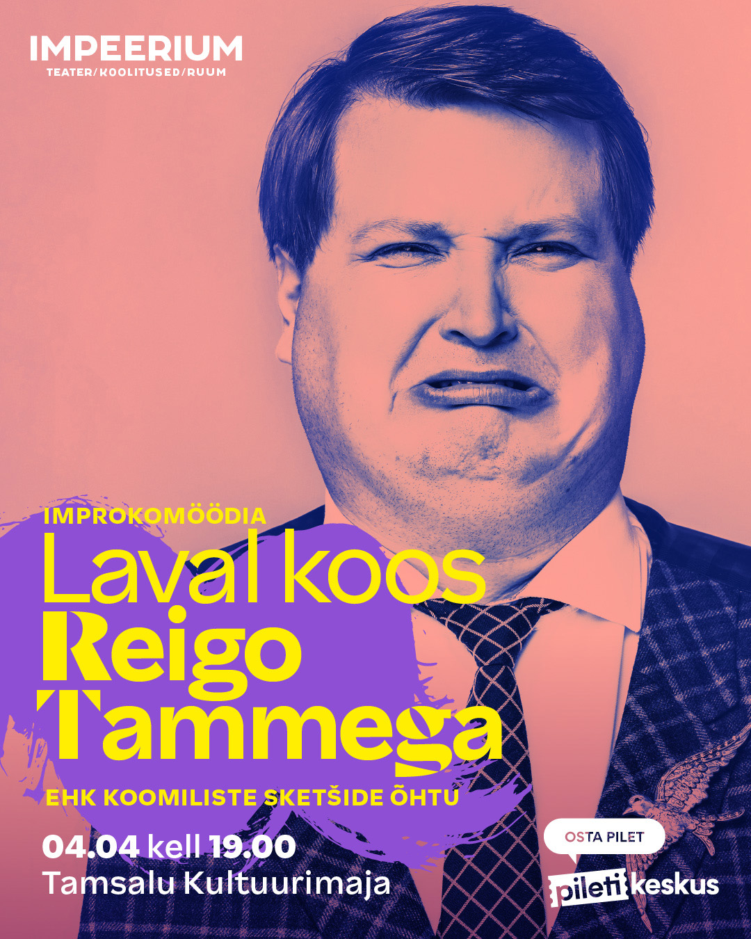 Laval koos REIGO TAMMEGA ehk koomiliste sketšide õhtu | Improteater ...
